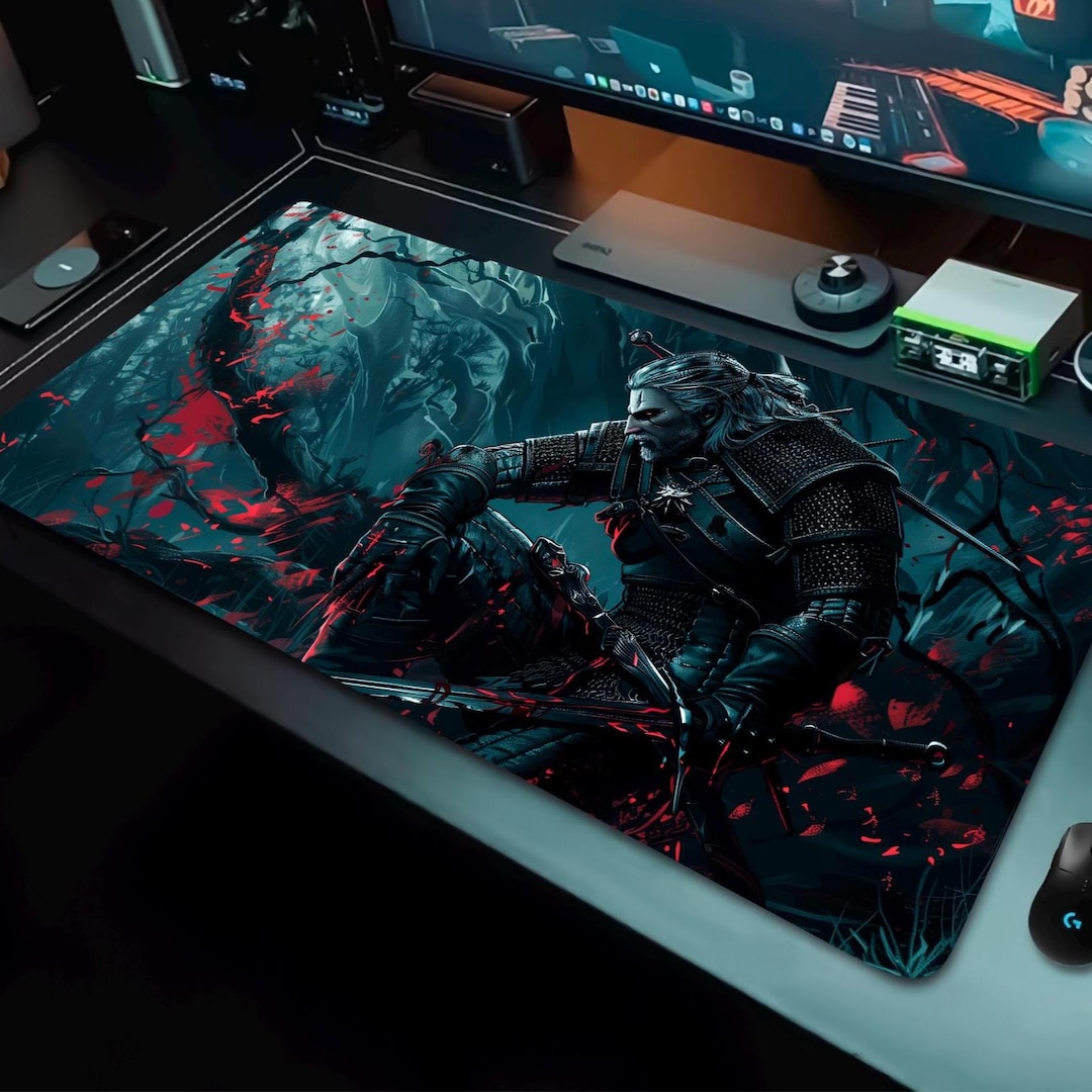 Dark Fantasy Monster Hunter Gaming Mouse Pad – the Witch Hunter ...