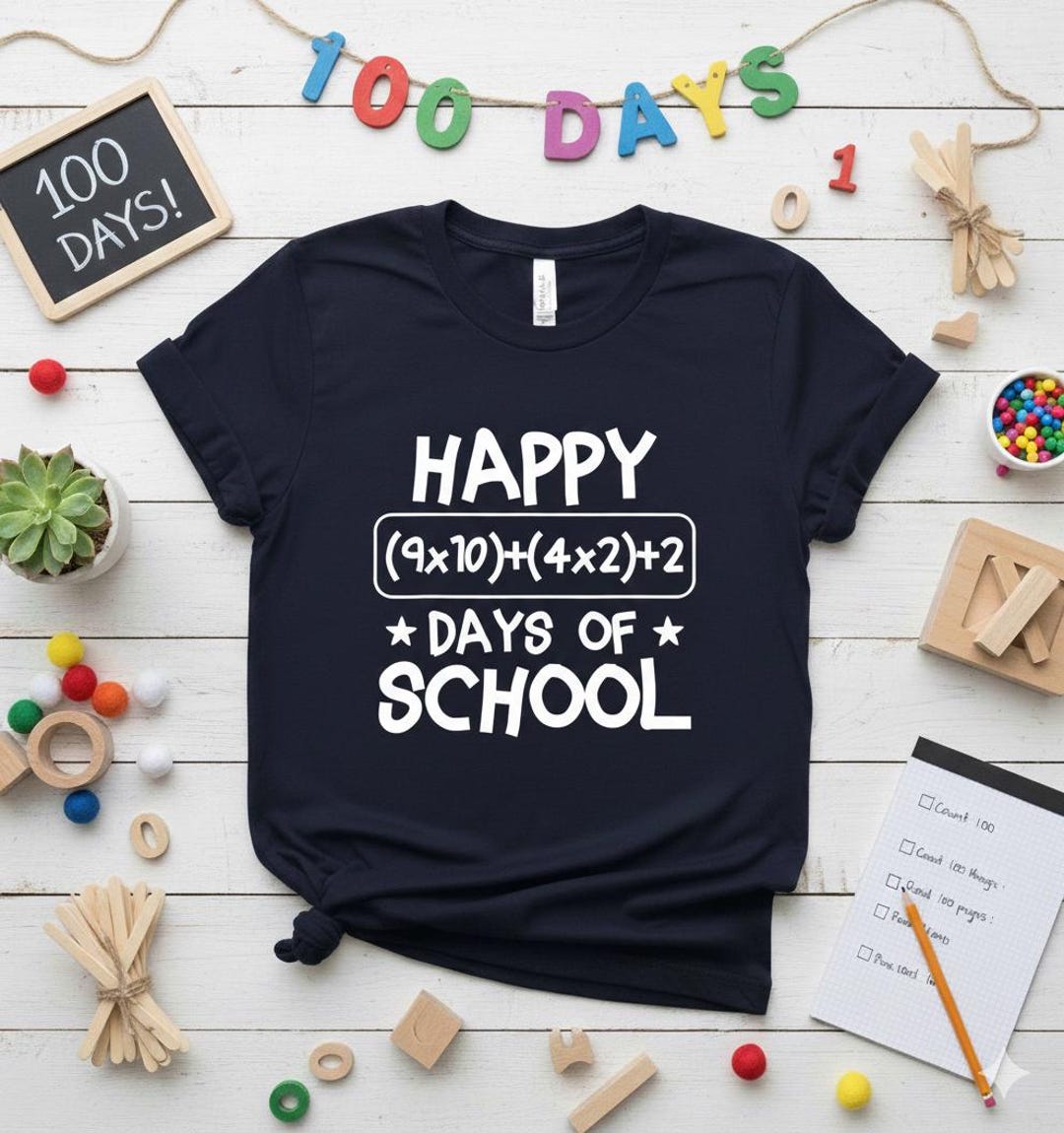 Happy 100 Days School Math Equation 100th Kids Digital Png - Etsy