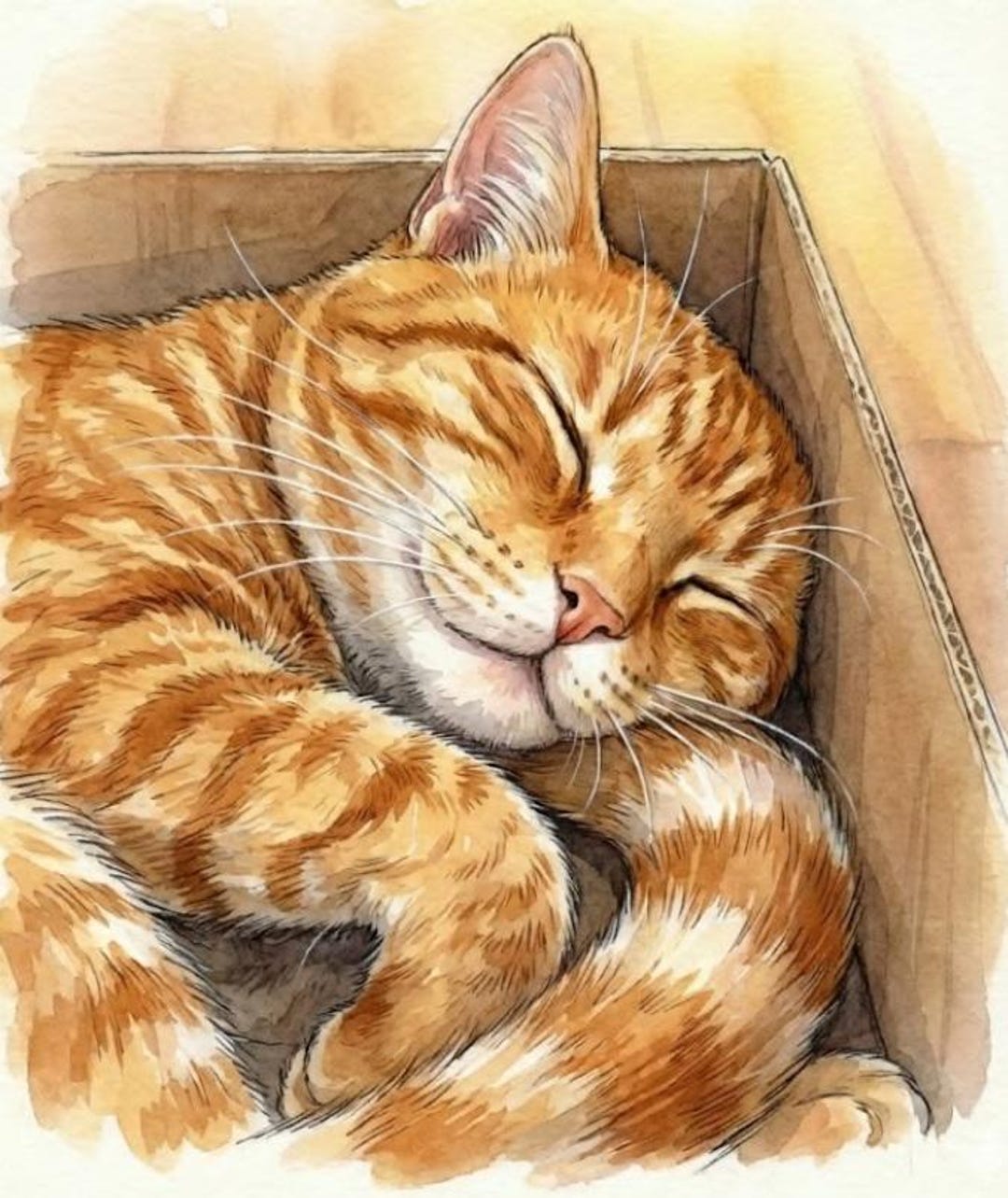 Charlie's Very Long Nap – Children's Illustrated Cat Story (PDF Pattern ...