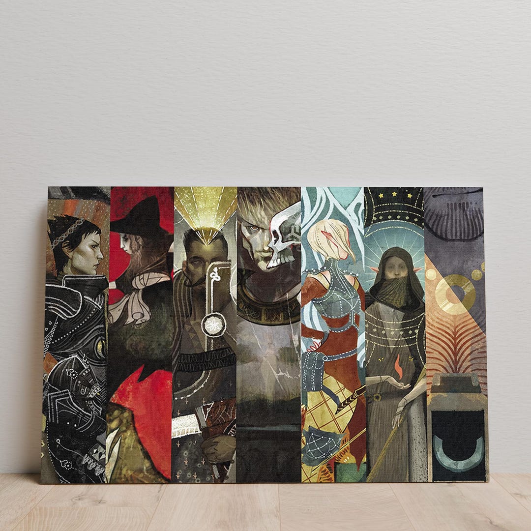 Dragon Age Poster, Inquisition Wall Art, Unframed Canvas Print, Game ...