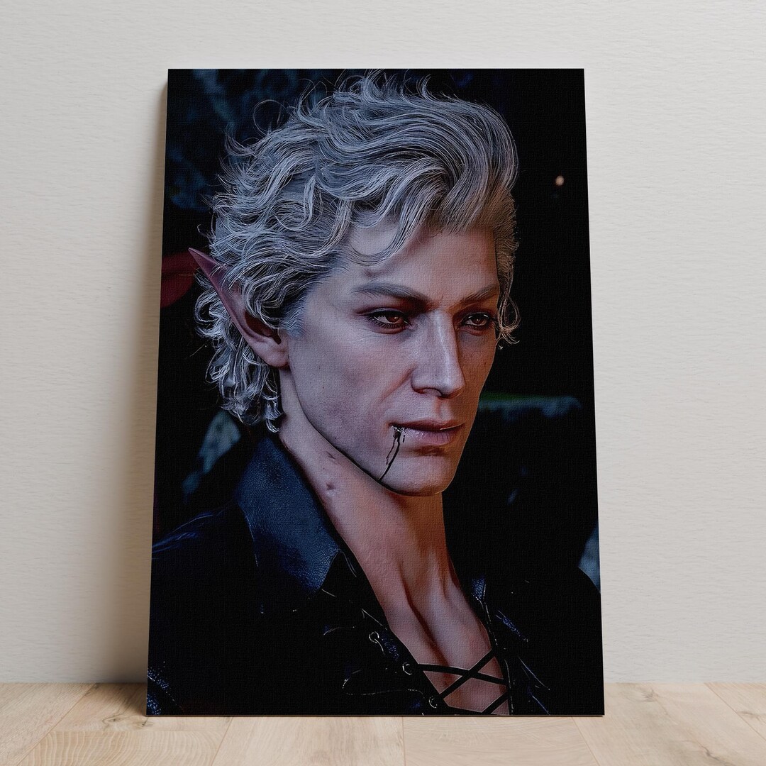 Baldurs Gate Poster, Astarion Wall Art, Unframed Canvas Print, Game ...