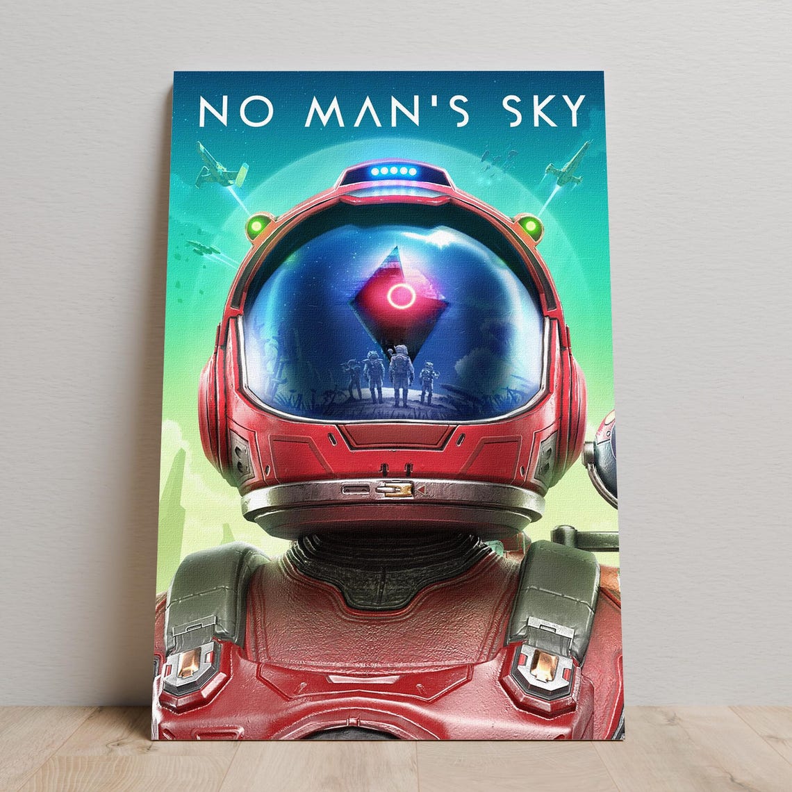No Man's Sky Poster, Storyline Wall Art, Rolled Canvas Print, Gaming ...