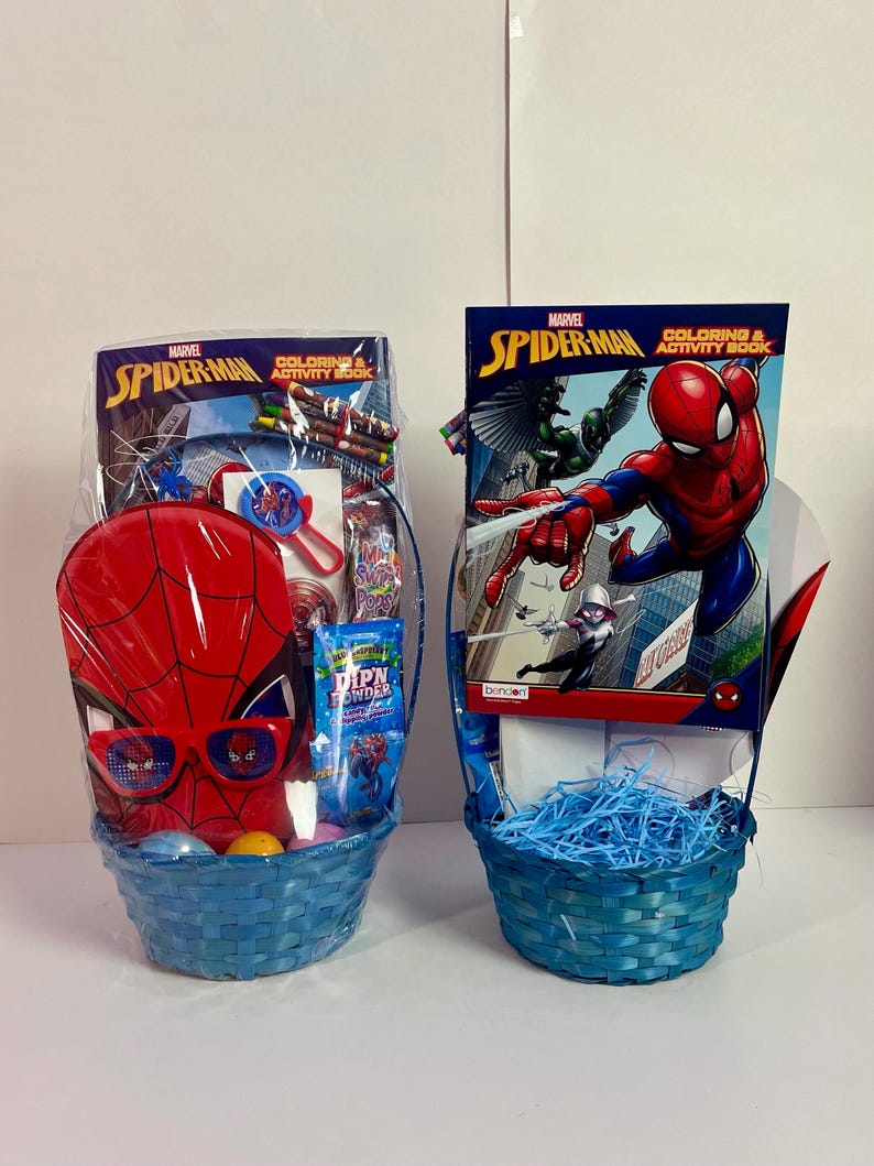 Spider Hero and More Custom Themed Easter Baskets - Etsy
