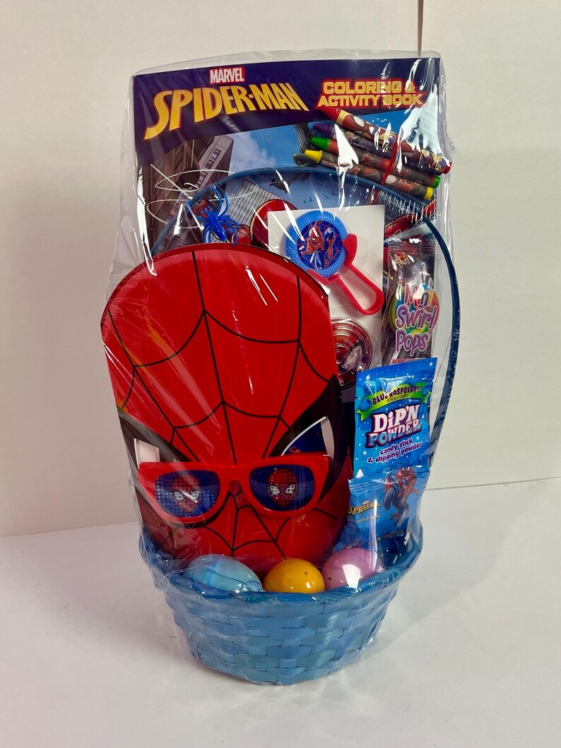 Spider Hero and More Custom Themed Easter Baskets - Etsy