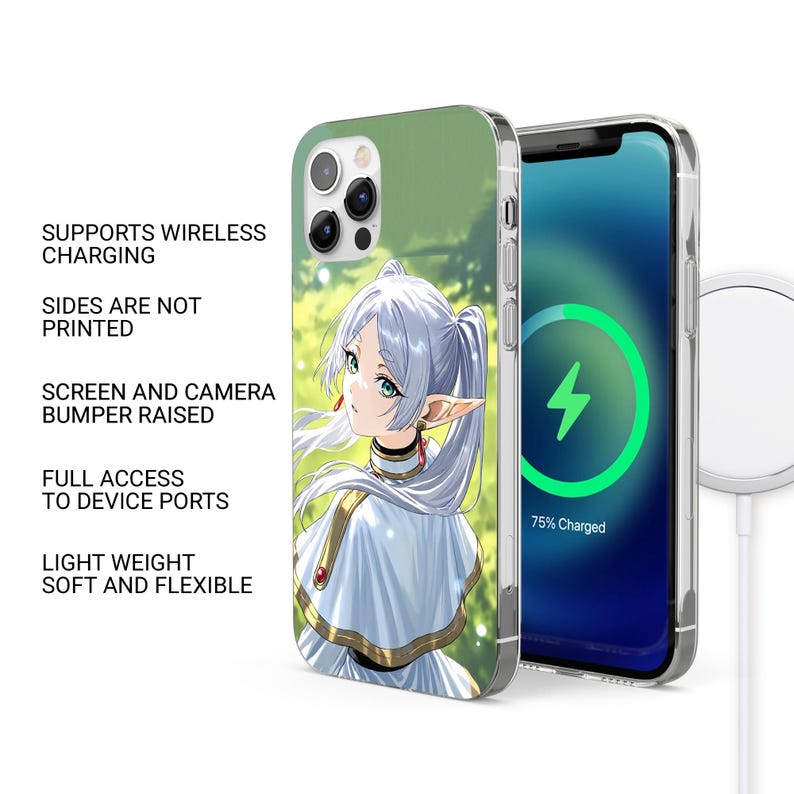 Frieren Phone Case Anime Fern Cover Fit for iPhone 17 Pro, 16E, 15, 14 ...