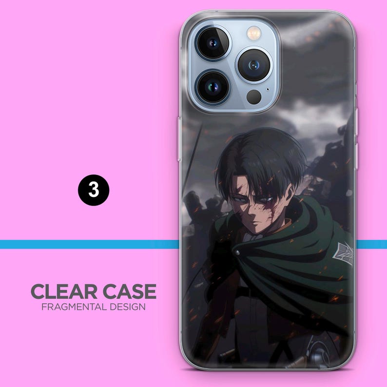 Attack on Titan Phone Case Levi Ackerman Anime Cover for iPhone 17 Pro ...