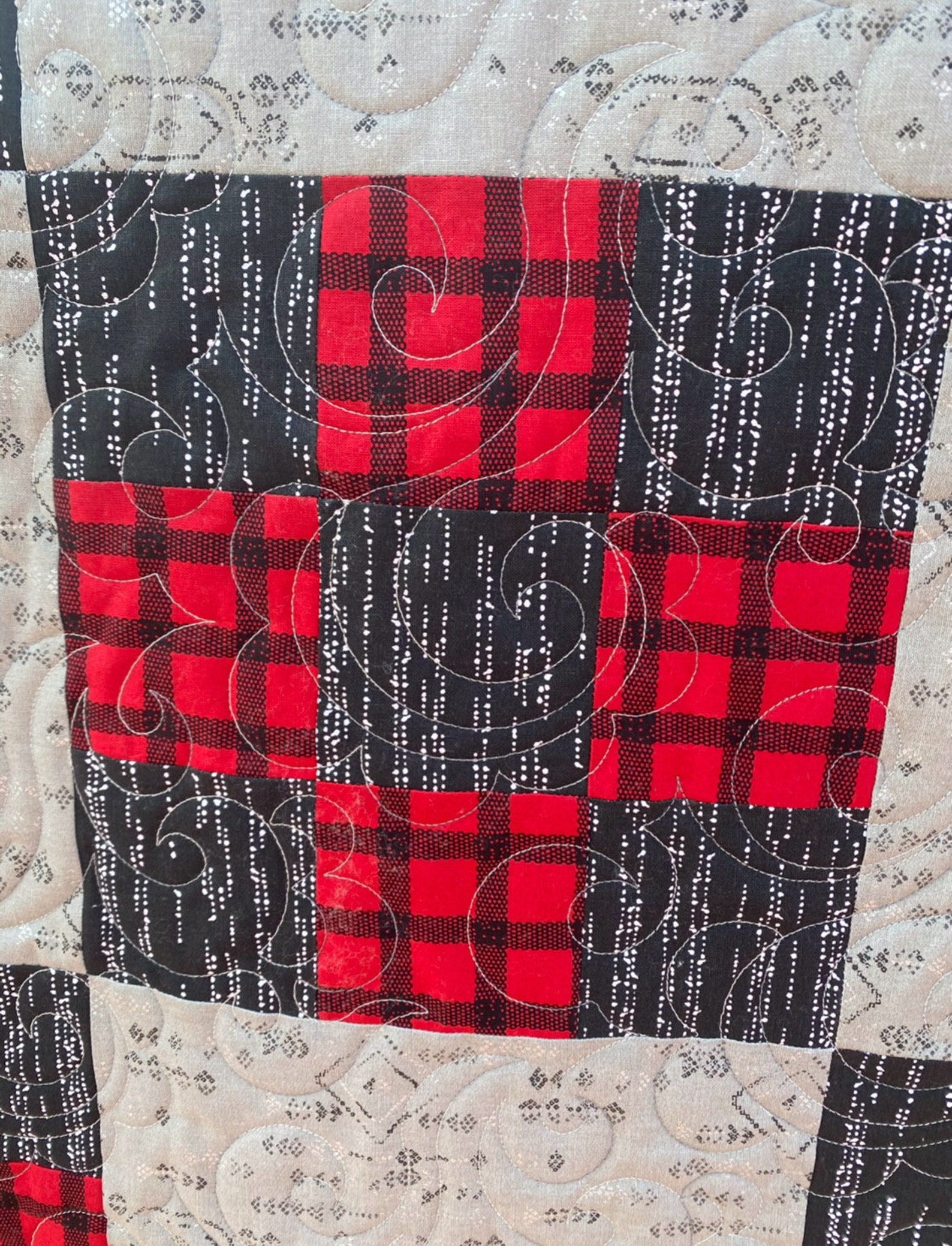 Beth Dutton Quilt From Yellowstone Tv Series Homemade, Red & Black - Etsy
