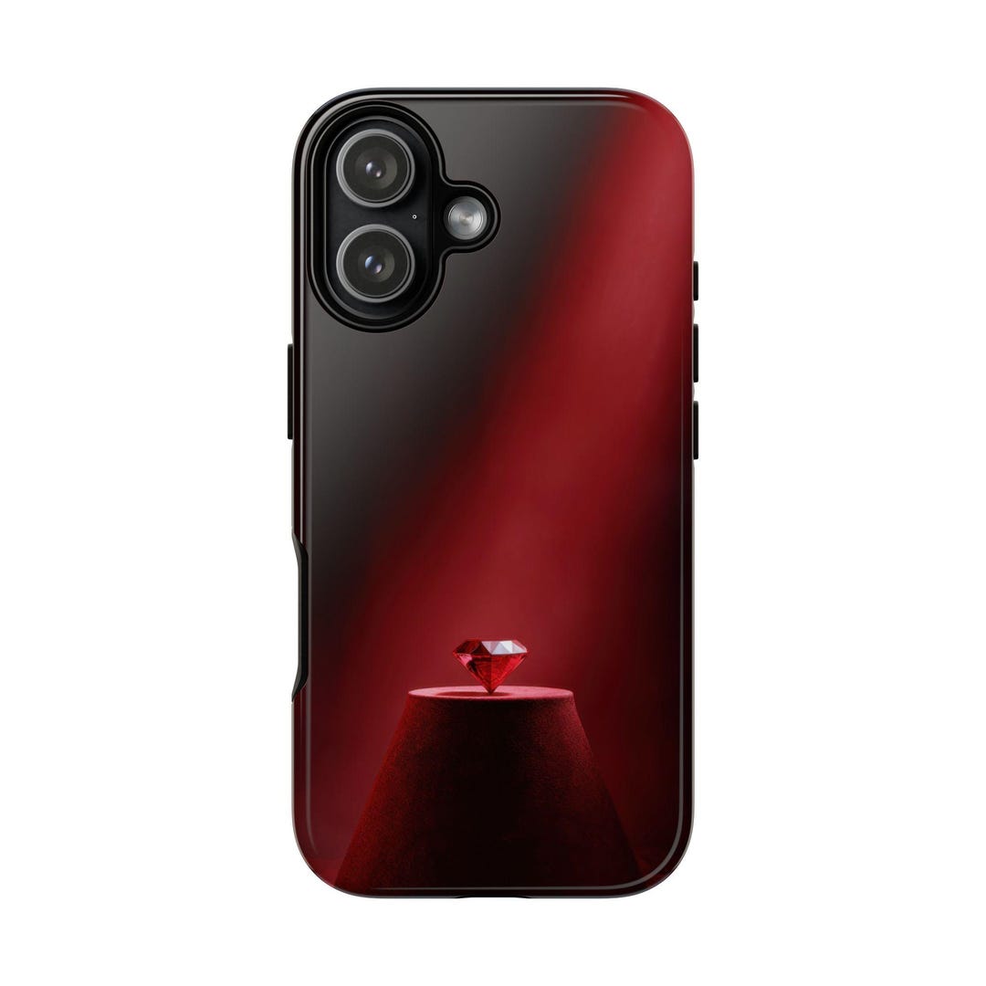 Red Spotlight Diamond Phone Case | Tough Case - Etsy
