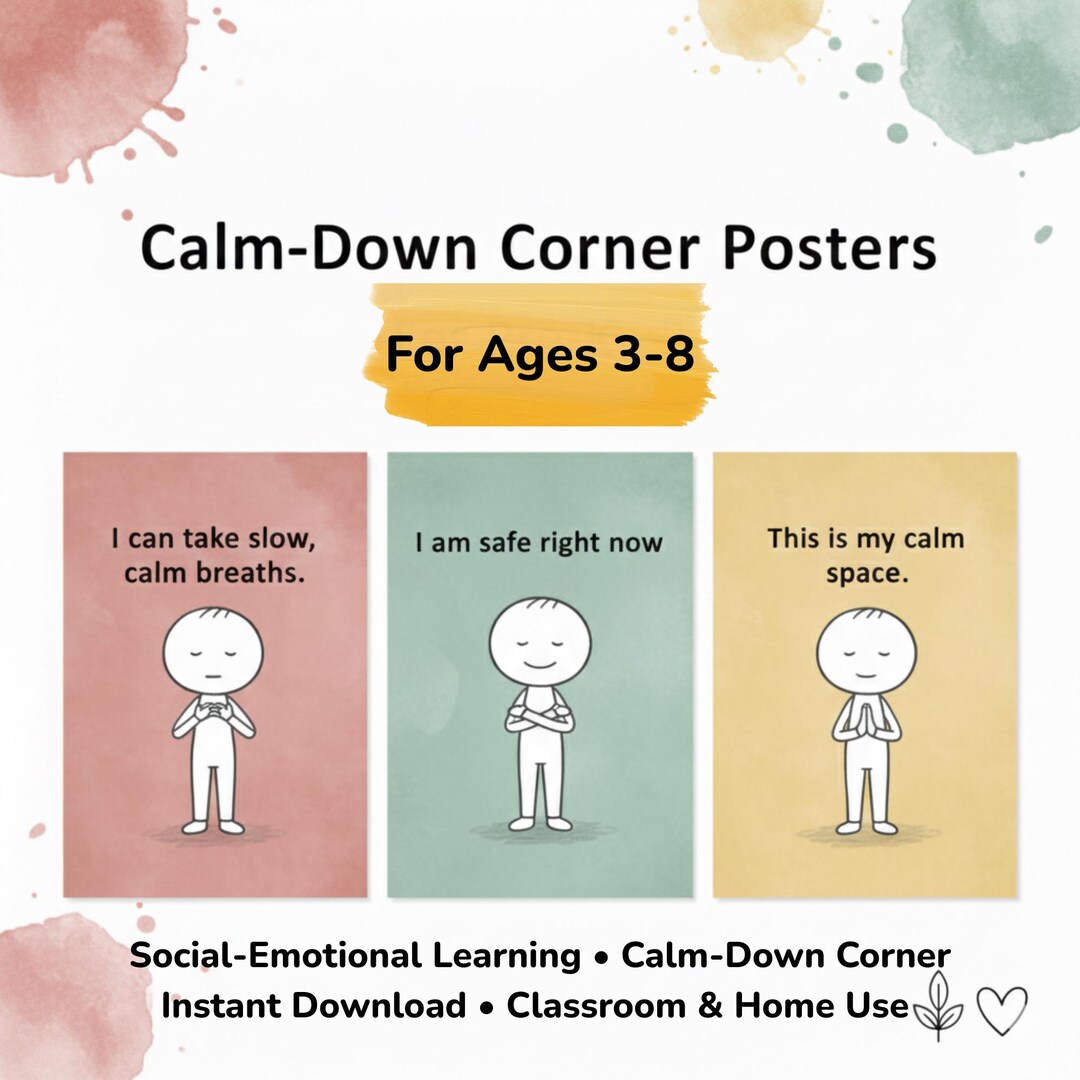 Calm-down Corner Posters | Calming Affirmation Posters for Kids ...