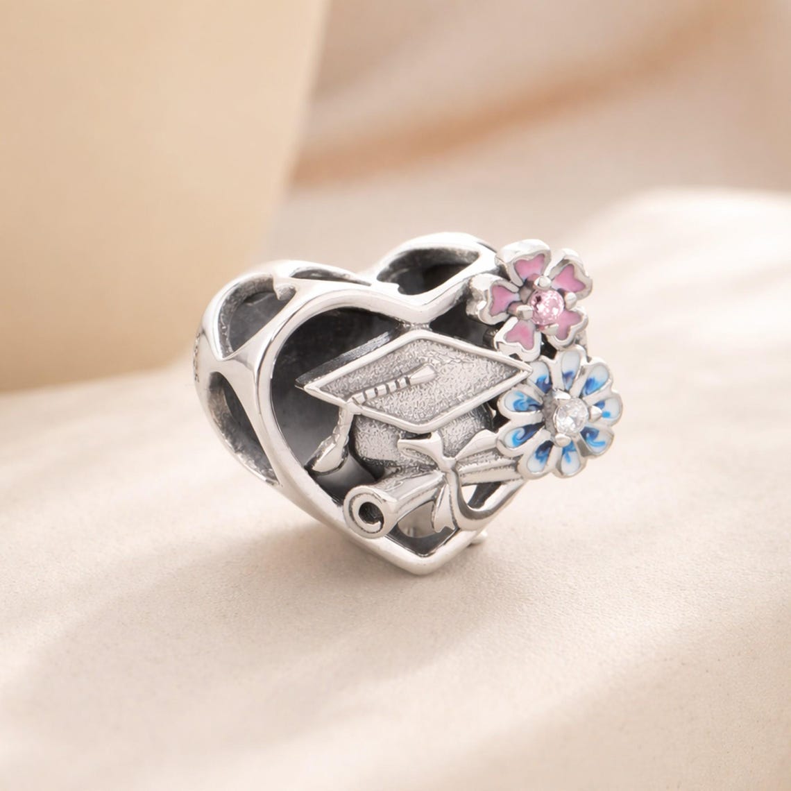 Graduation Heart Charm-congratulations You Did It, Suitable for ...