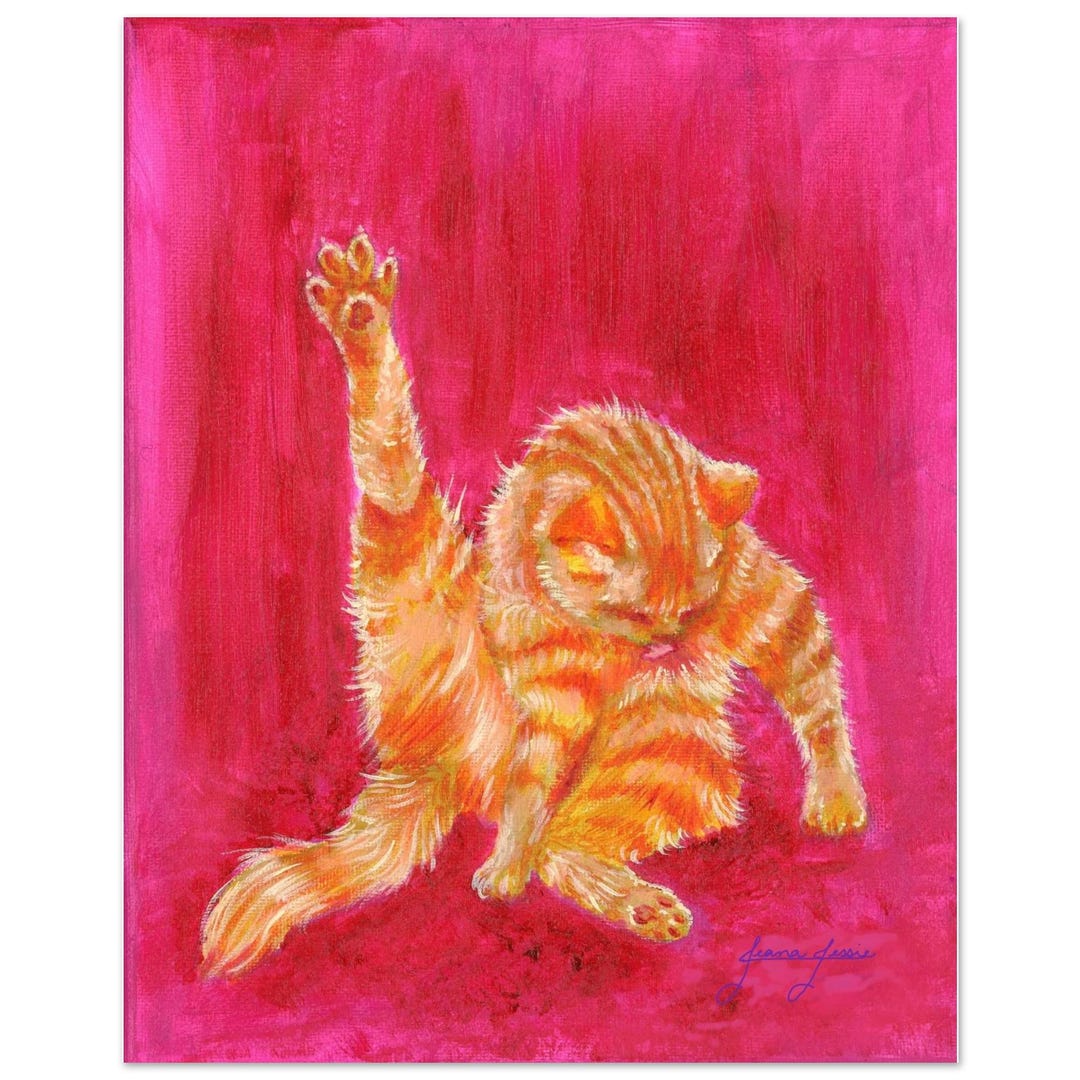 The Ole Razzle Dazzle - Cat Wall Art - Etsy