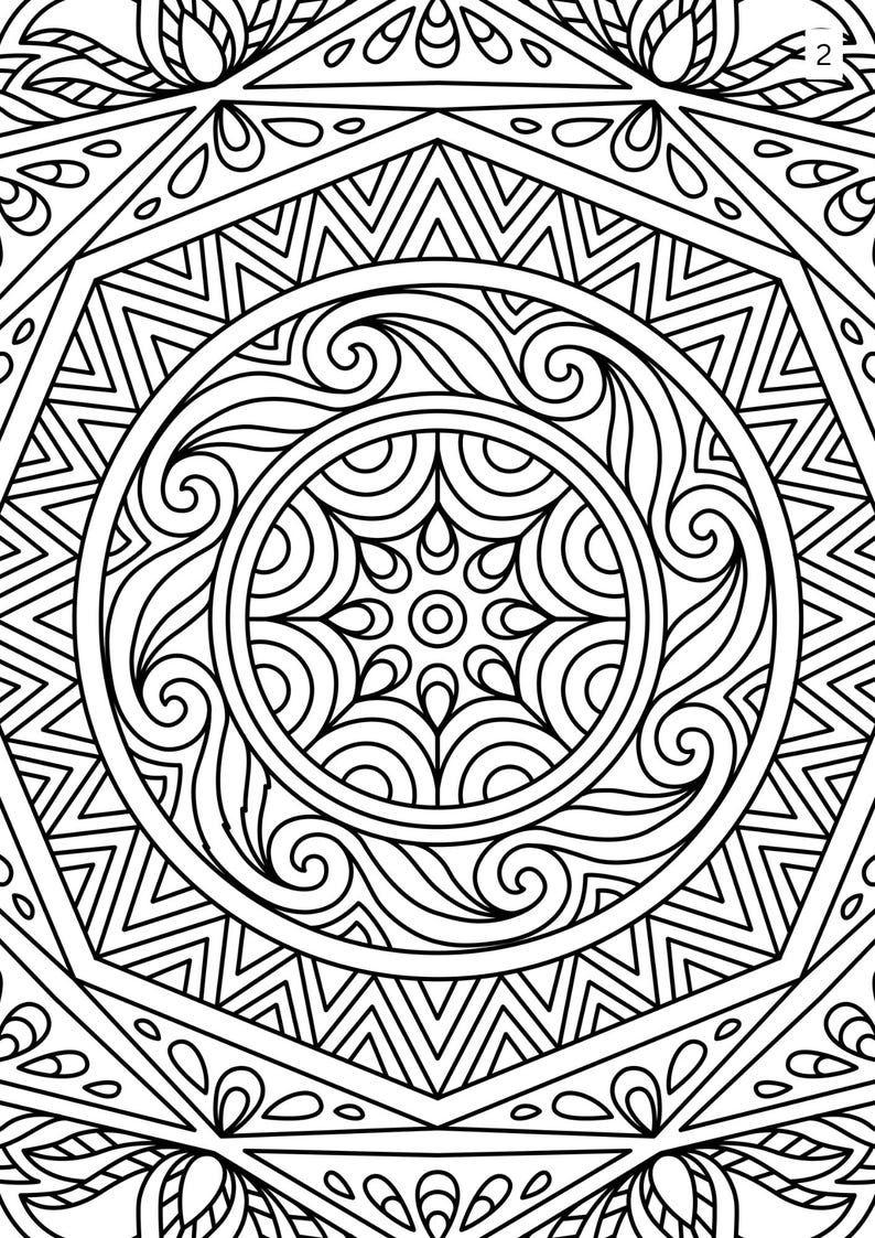 20 Mandala Coloring Pages in PDF, Classic and Animal Mandalas ...
