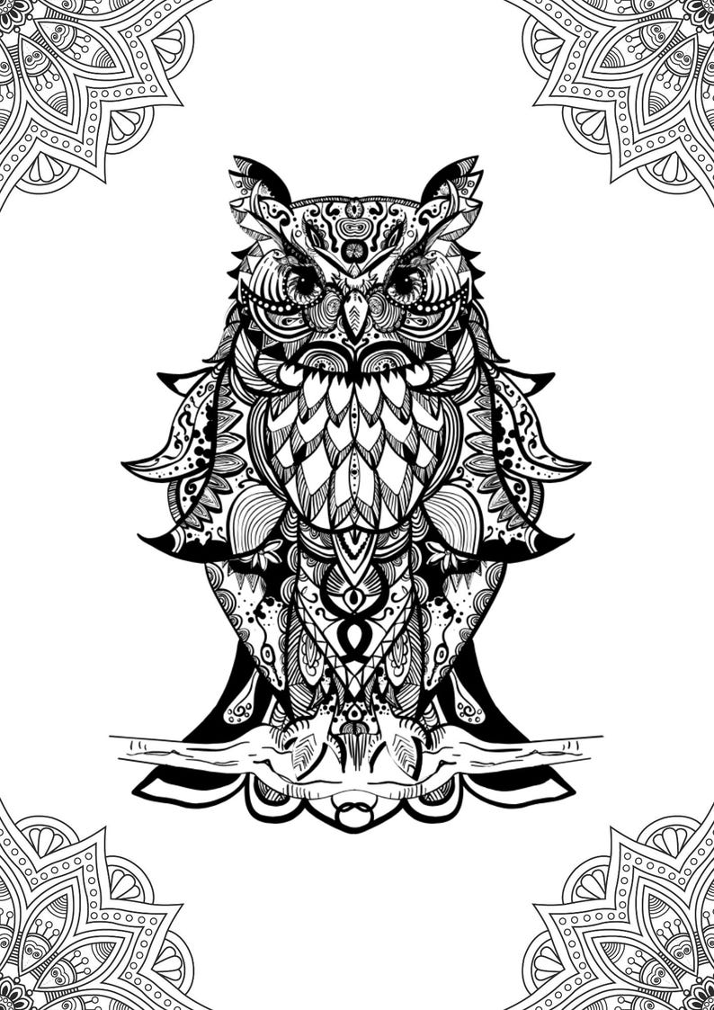 20 Mandala Coloring Pages in PDF, Classic and Animal Mandalas ...