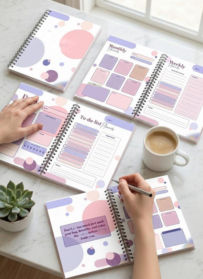 2026 Planner | Yearly Monthly Weekly Planner | Minimalist Annual ...