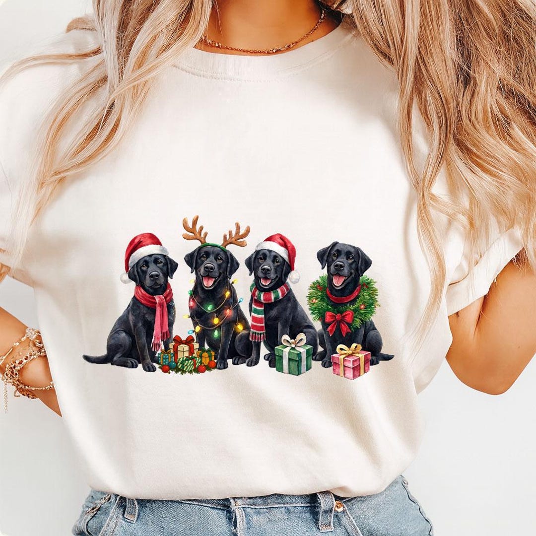 Christmas Labrador Retriever Dog Png, Xmas Dogs Png, Labrador Png ...