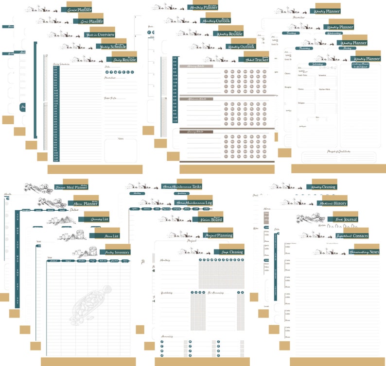 The COMPLETE HOMESTEAD PLANNER Digital and Printable - Etsy