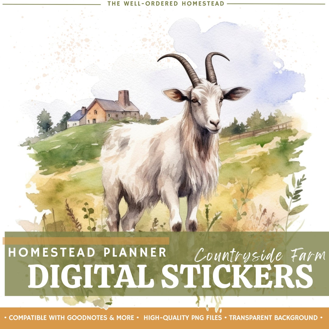 COUNTRYSIDE FARM - Digital Planner Stickers -transparent Background Png ...