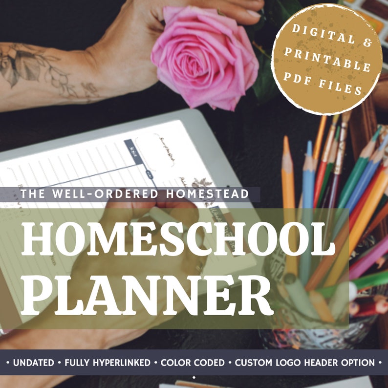 MINIMALIST HOMESCHOOL PLANNER - Digital and Printable Homeschool ...