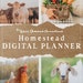 The COMPLETE HOMESTEAD PLANNER - Digital and Printable Homestead ...
