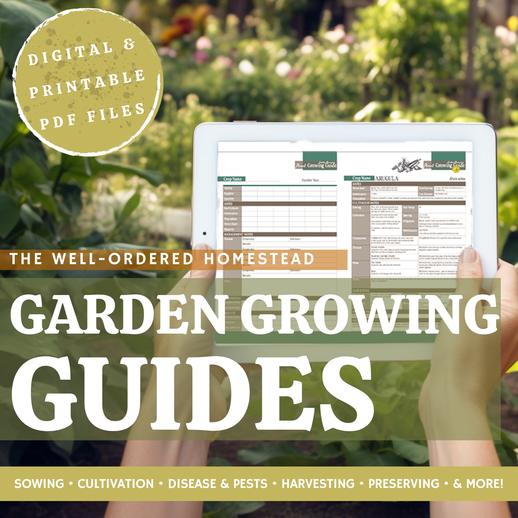 VEGETABLE GARDEN GUIDES - How to Grow Vegetables - Homestead Garden Growing Guides - Pdf Records ...