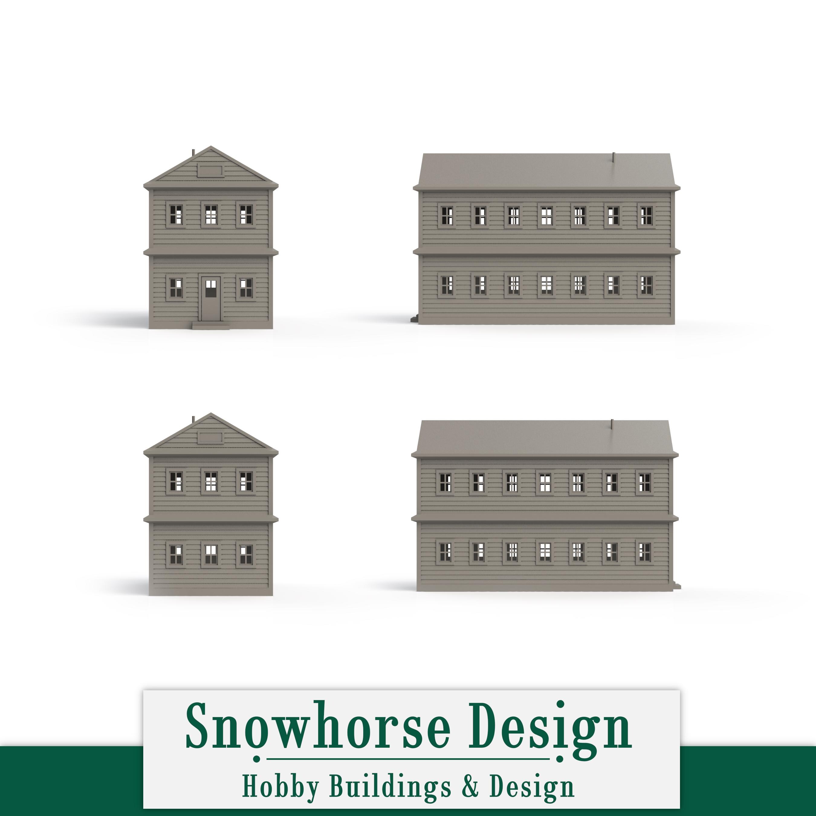 Military Barracks (unpainted) | Military Collection (S/HO/N Scales) - Etsy