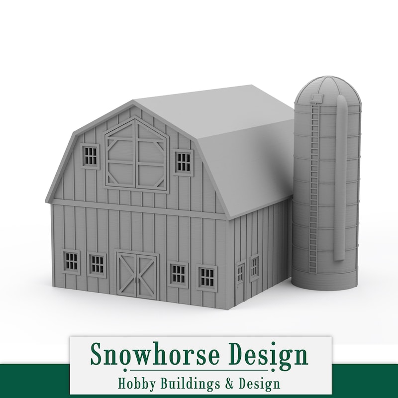 Ho Scale Model Barn - Etsy