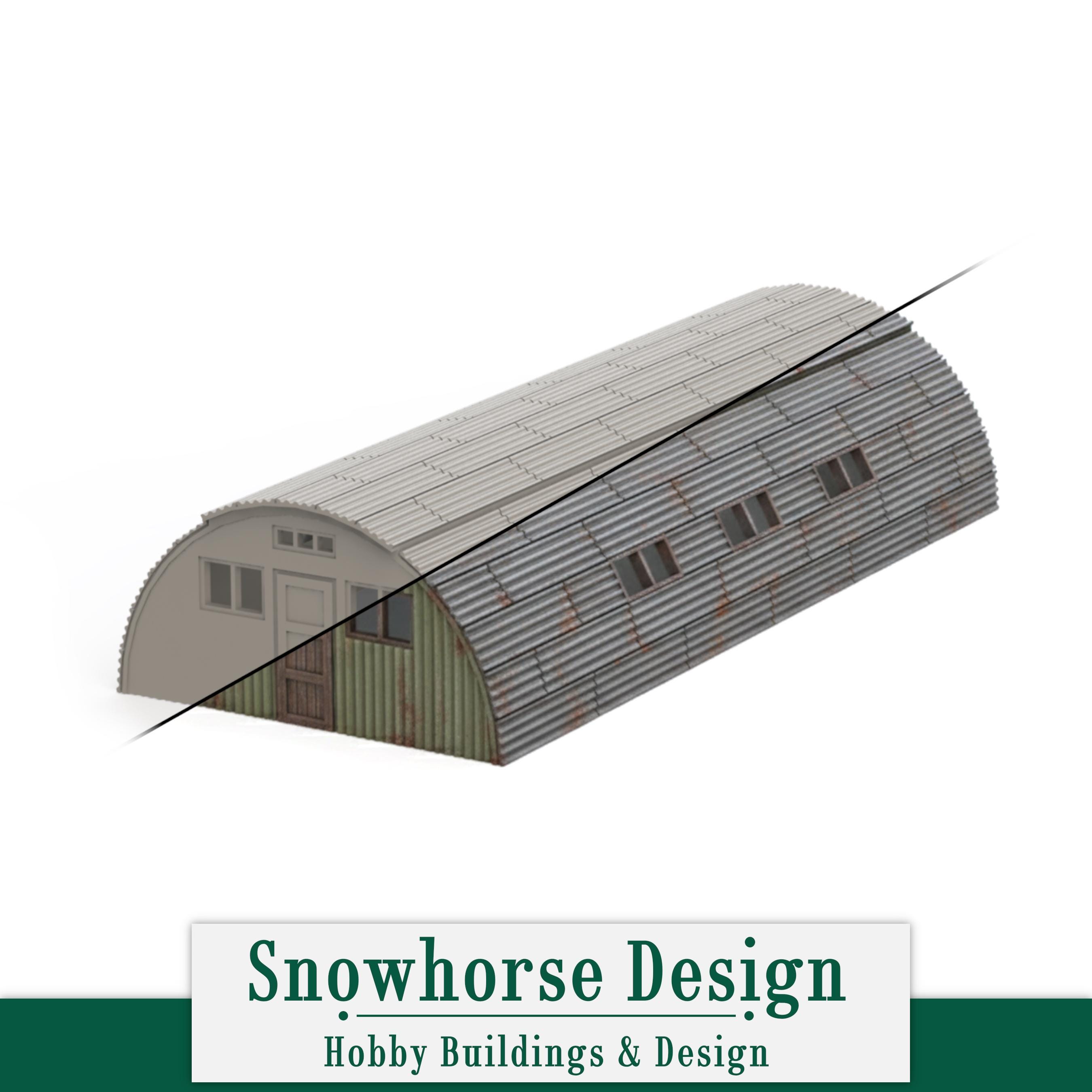 Quonset Hut (unpainted) | Military Collection (HO\N Scales) - Etsy