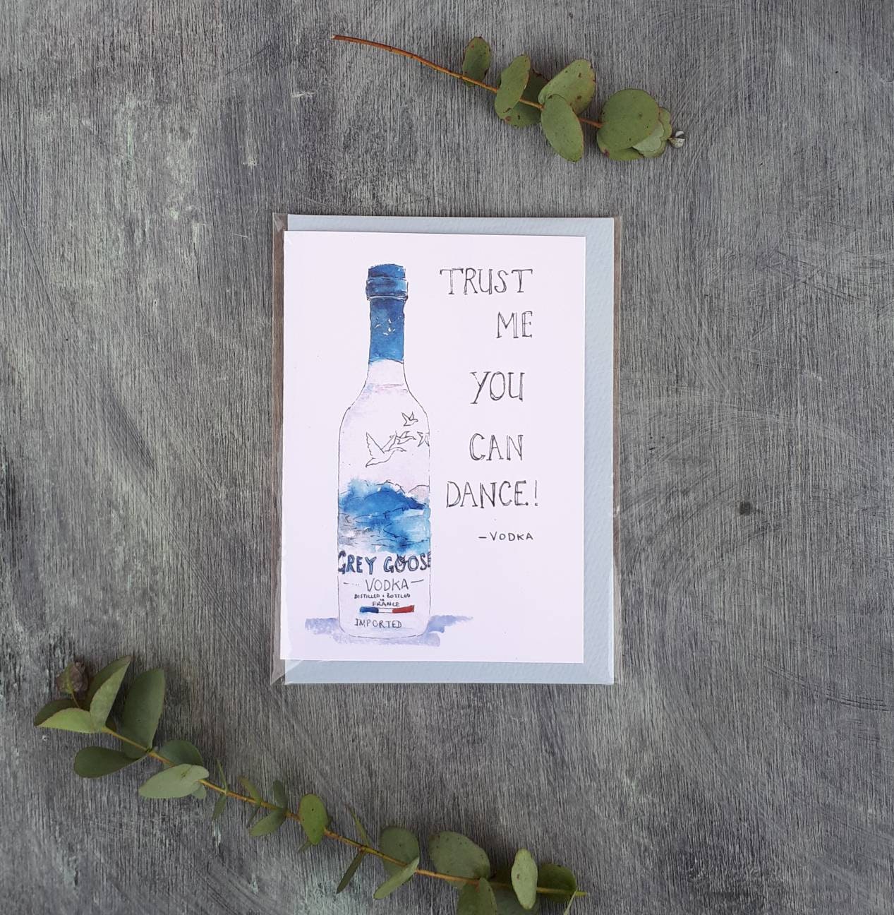 Grey Goose vodka Card by Sarah Majury - Etsy