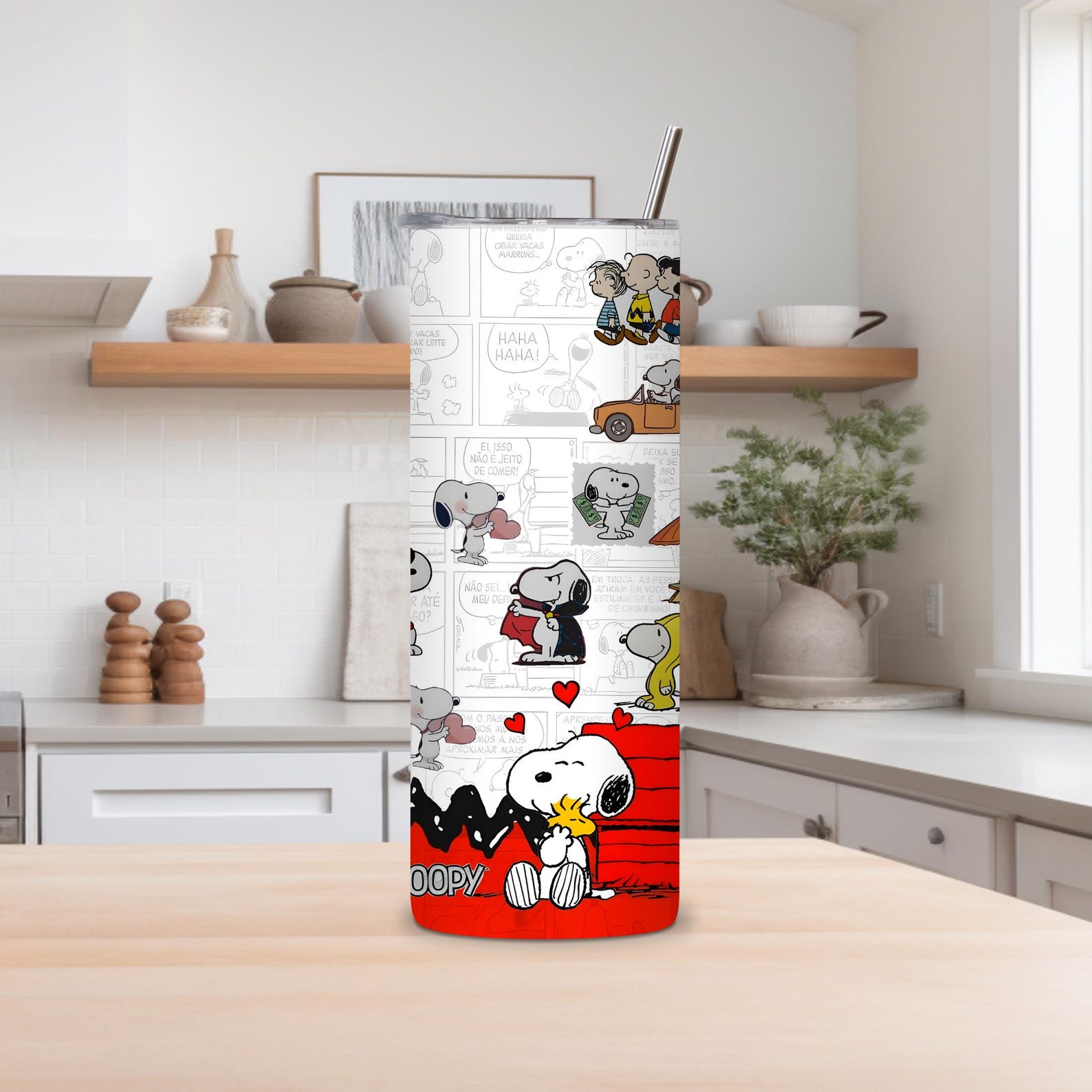 Cute Snoopy Tumbler Wrap PNG | Blue Aesthetic Peanuts Design | 20oz ...
