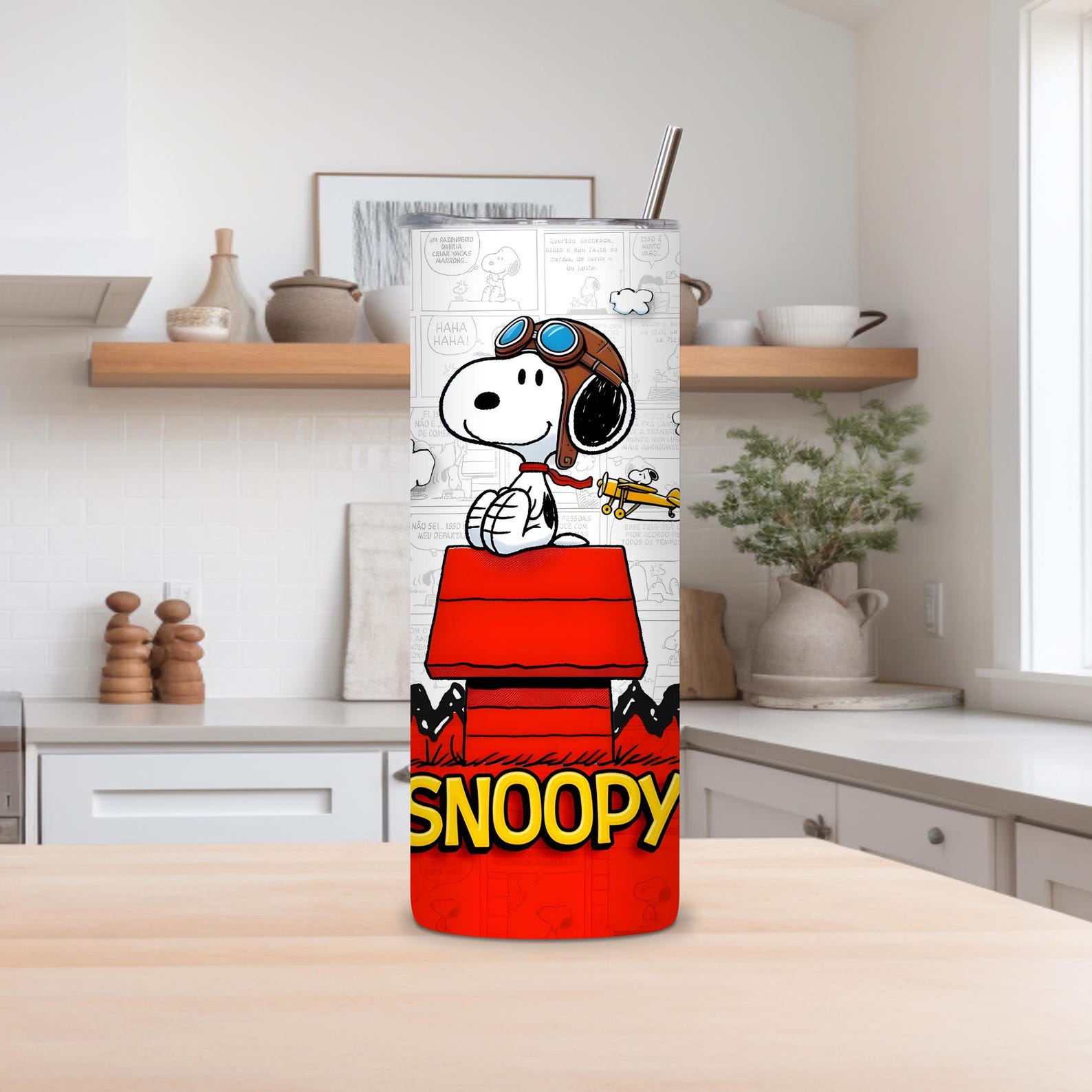 Cute Snoopy Tumbler Wrap PNG | Blue Aesthetic Peanuts Design | 20oz ...