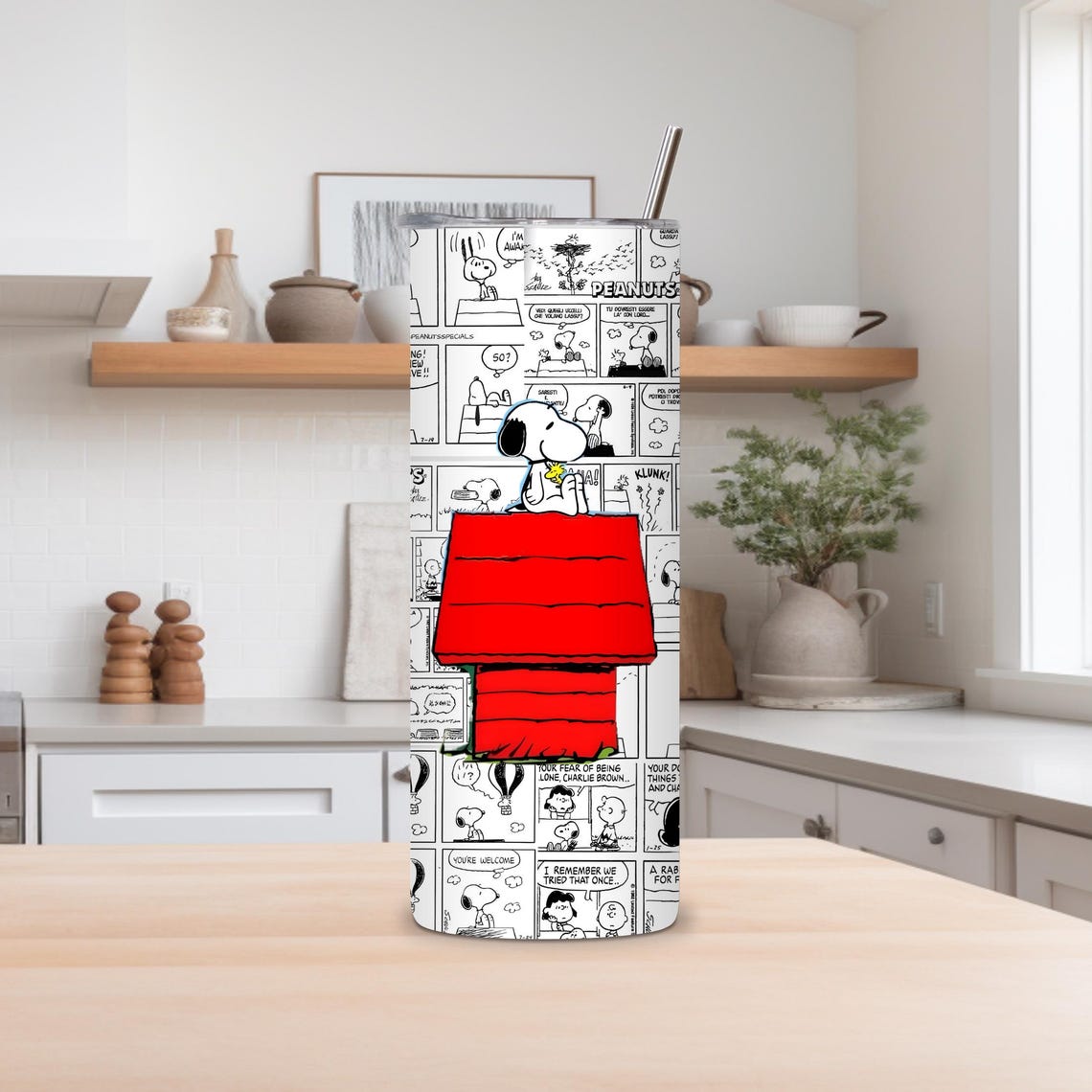 Cute Snoopy Tumbler Wrap PNG | Blue Aesthetic Peanuts Design | 20oz ...