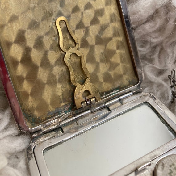 Vintage 1920s Silverplate Dance Wallet Compact Purse … - Gem