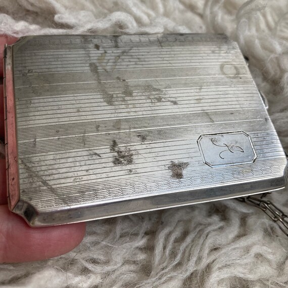 Vintage 1920s Silverplate Dance Wallet Compact Purse … - Gem