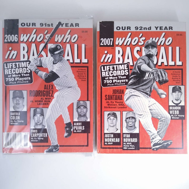 Vintage Original Who's Who in Baseball Lot of 7 Magazines, 2000, 2001 ...