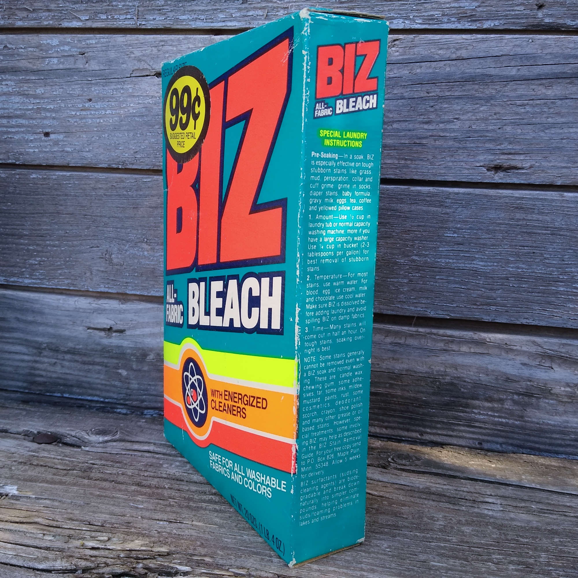 Vintage Rare 1980s Biz All-fabric Bleach 20 Oz Unopened Box - Etsy