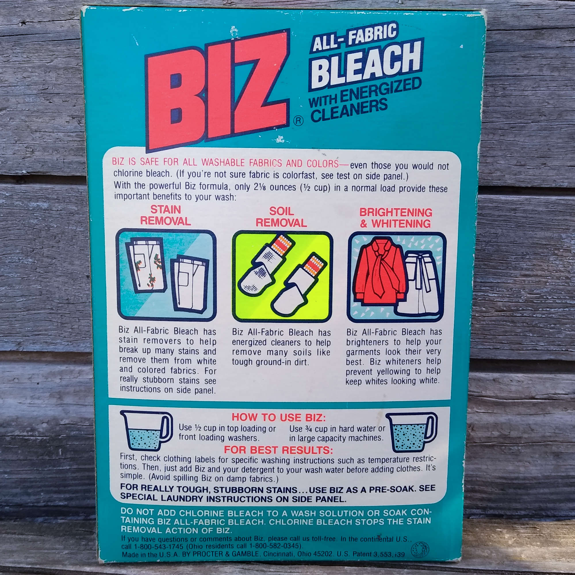 Vintage Rare 1980s Biz All-fabric Bleach 20 Oz Unopened Box - Etsy