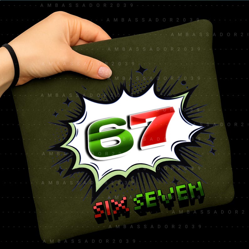 Six Seven Brainrot Cartoon PNG | Funny Meme Clipart | Kids Digital ...