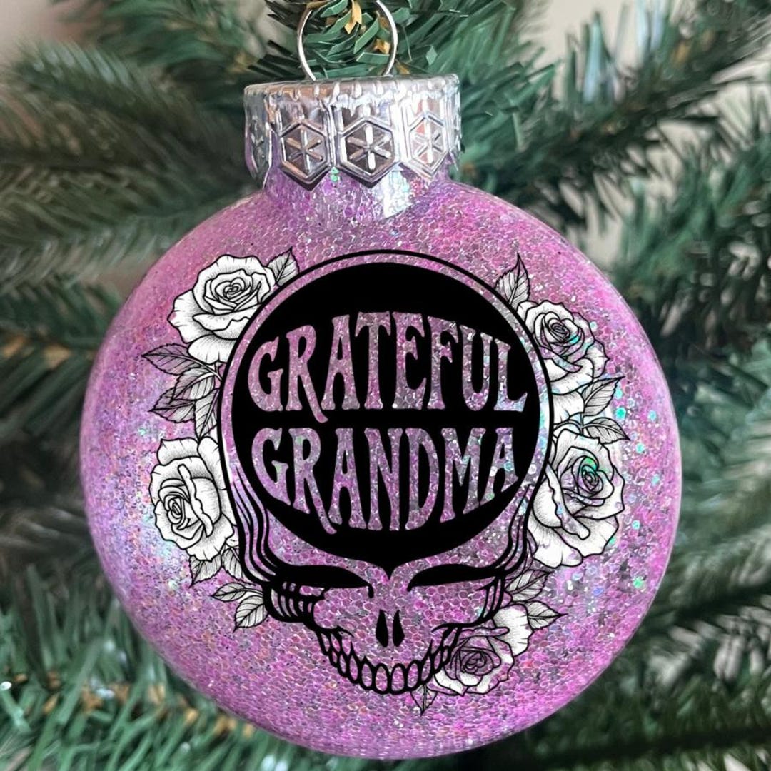 Grateful Dead Steal Your Face "grateful Grandma" Roses Christmas ...