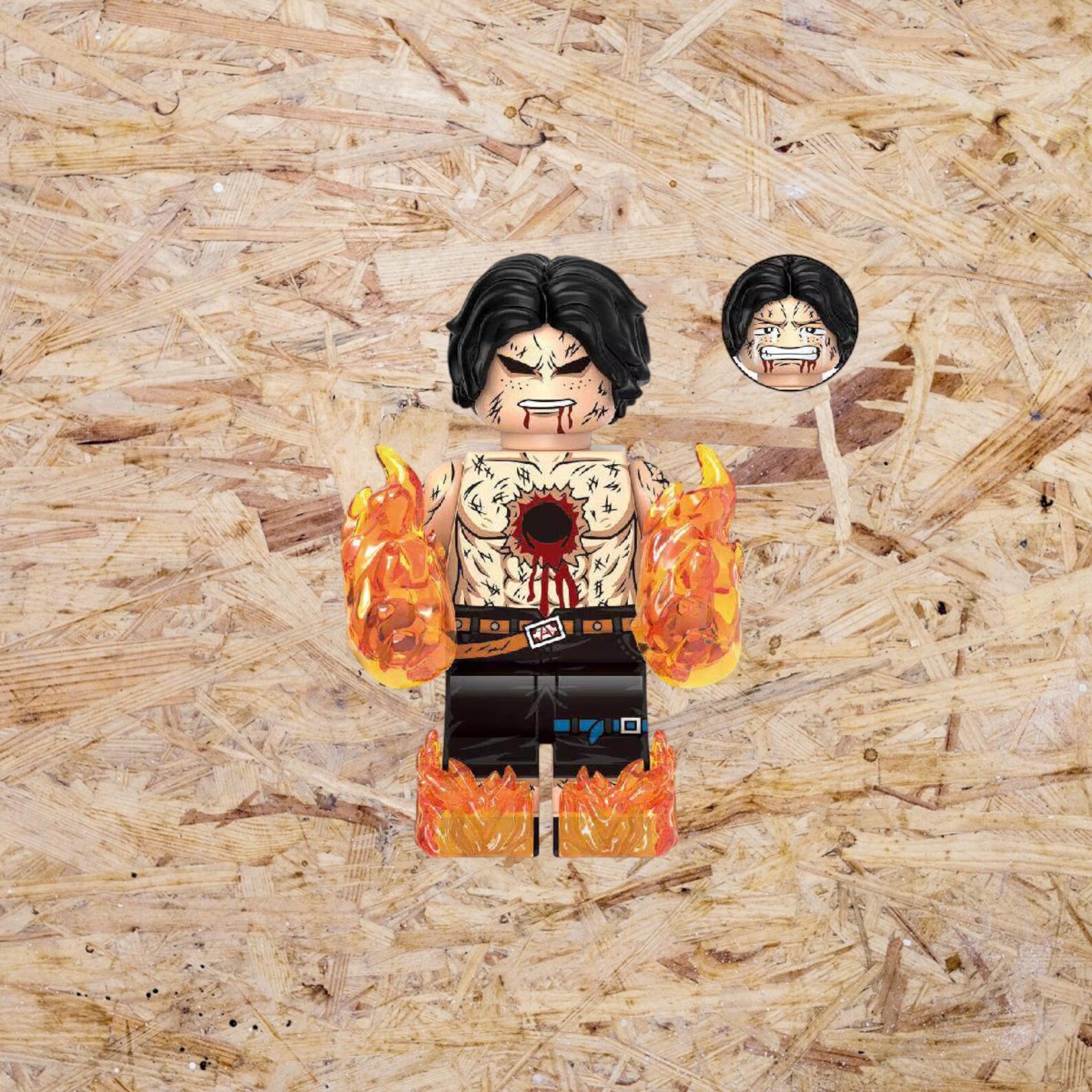 Monkey D. Luffy Lego-style Mini Figure | One Piece Anime Mini Figure ...