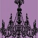 Cross Stitch Pattern - Chandelier Silhouette 2 - PDF - Instant Digital ...