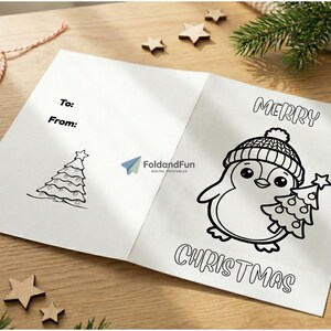 Printable Christmas Cards, DIY Activity, Digital Download (15 PDF ...
