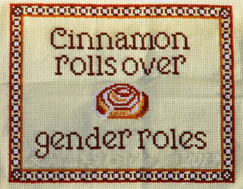 Cinnamon Rolls Over Gender Roles Etsy