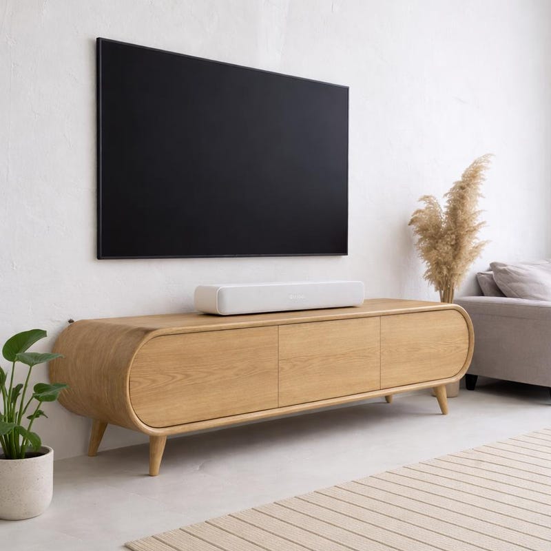 Minimalist Oak Tv Stand - Etsy