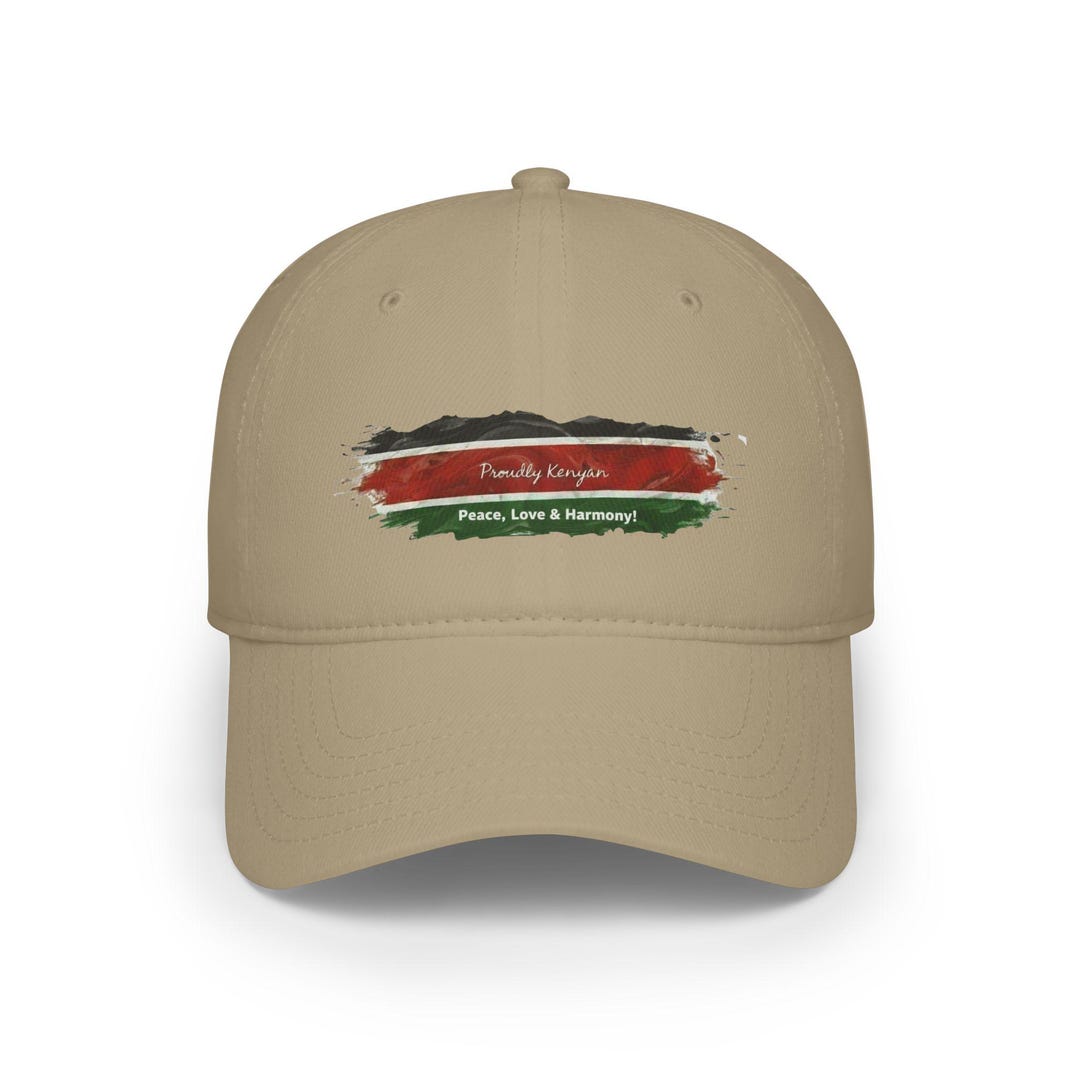 Kenya Flag Brushstroke Peace Love Harmony Cap | Baseball Cap - Etsy