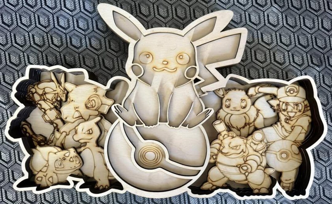 Cartoon Characters 7-layer Piece - Etsy