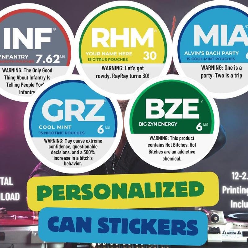 Custom Frat Stickers - Etsy