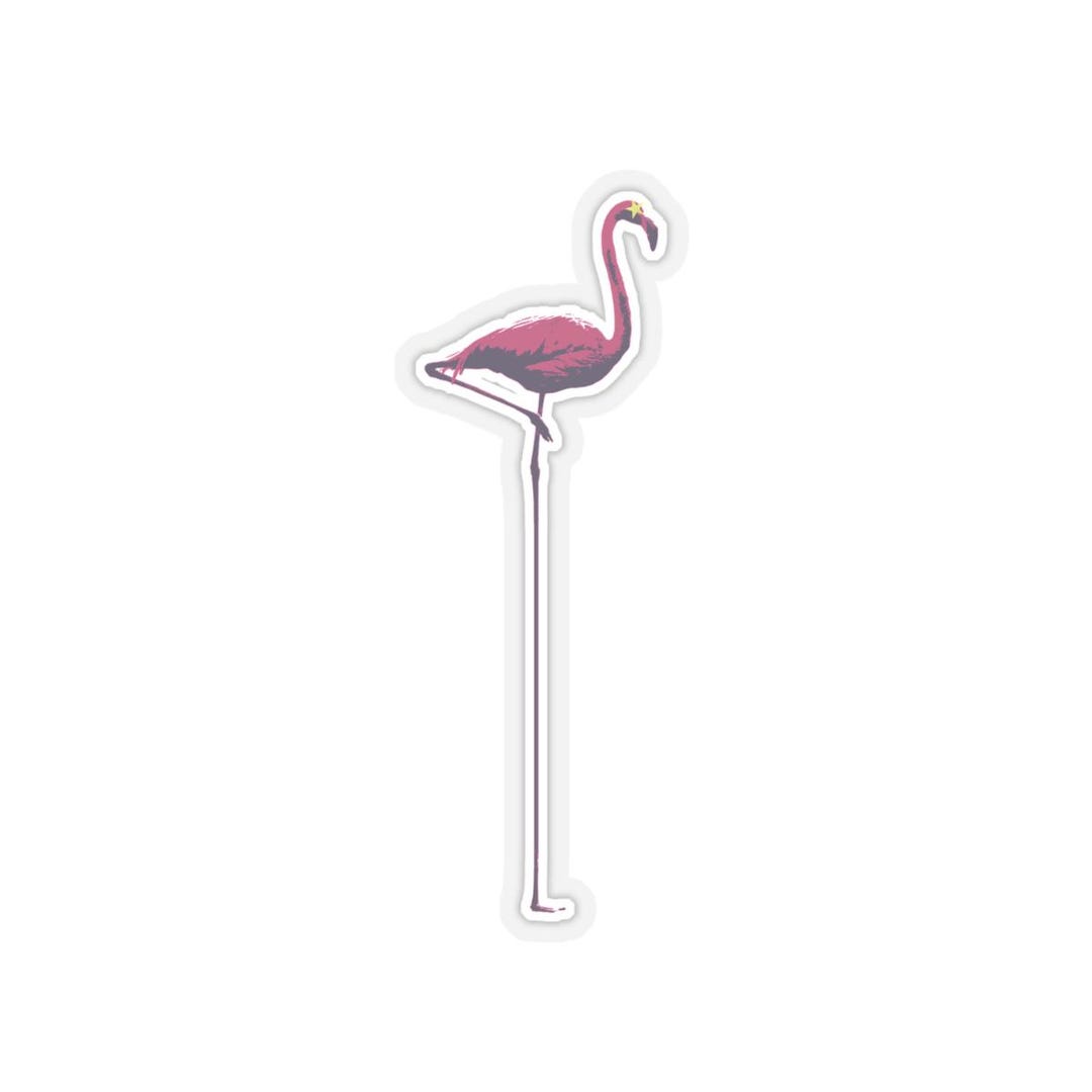 Pink Flamingo Long-leg Sticker | Kiss-cut Sticker - Etsy