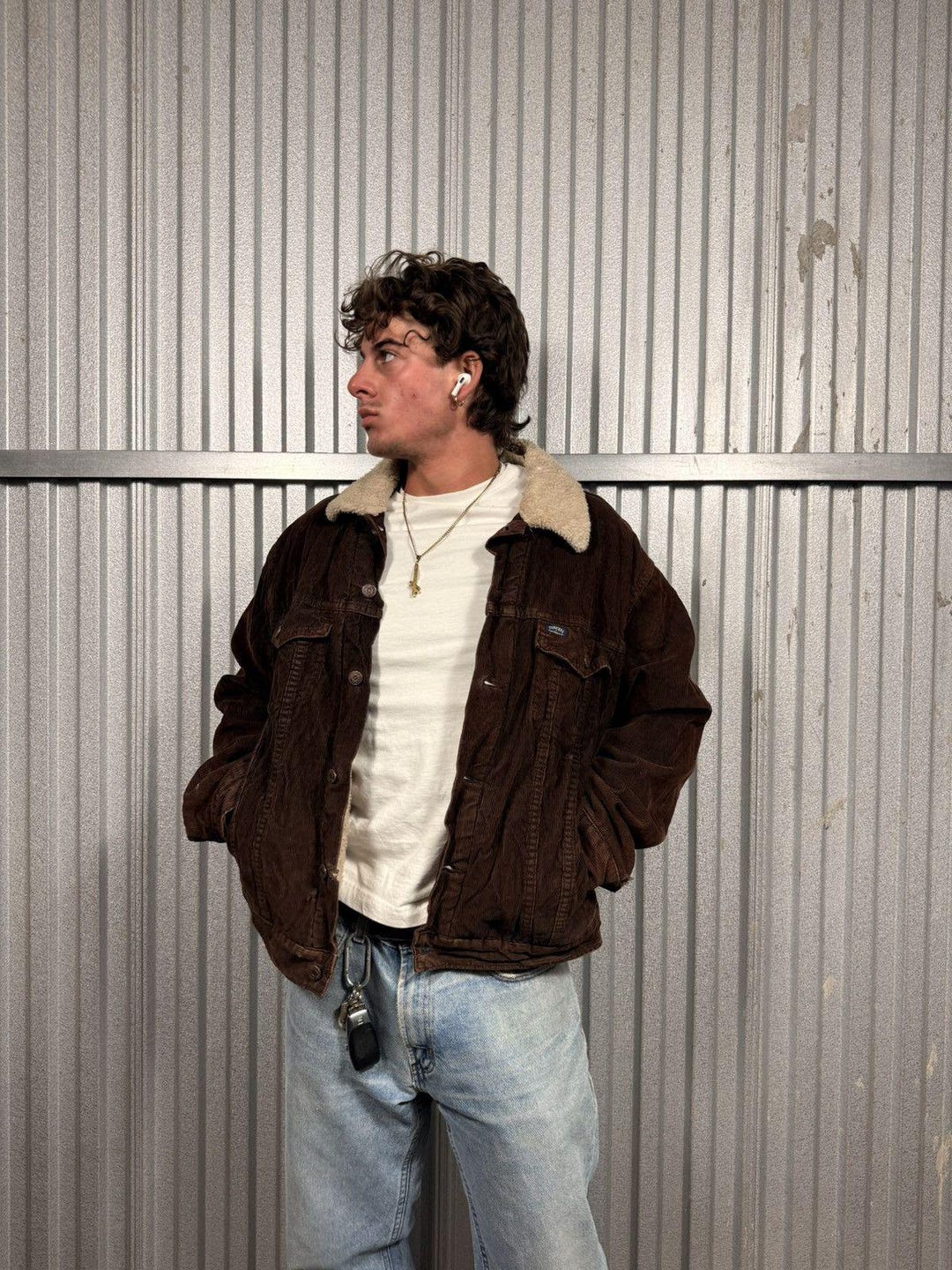 90s Vintage Levis Mocha Distressed Corduroy Cowboy Jacket - Etsy