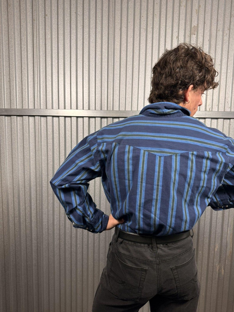 Vintage Toro Western Pearl Snap Pinstripe Western Shirt - Etsy