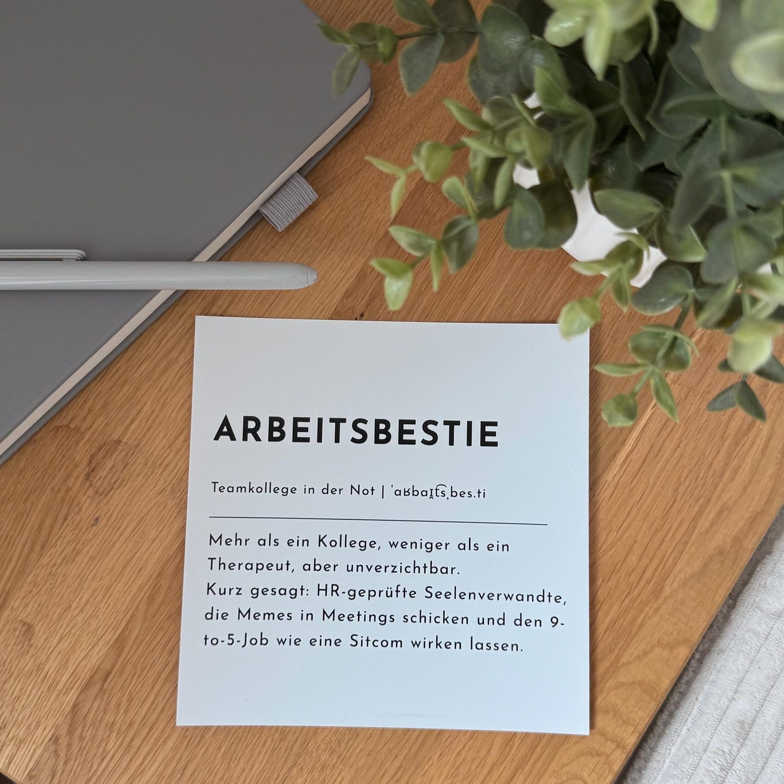 Workaholic Poster – Modern Dictionary Map | Humorous Gift for ...